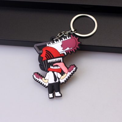 Chainsaw Man Denji Rubber Key Ring - Knock